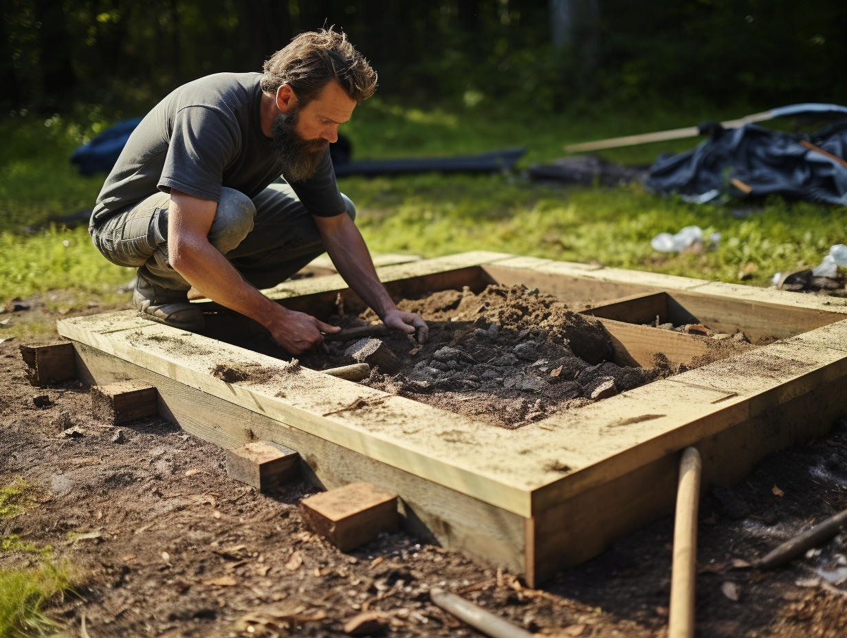 Building a Shed Base on Uneven Ground: Tips and Tricks - Clever Patio